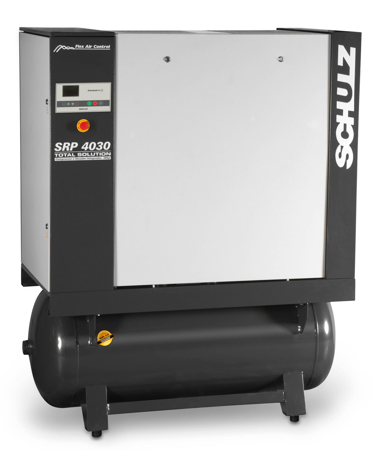 Schulz rotary screw srp 4030 flex 30 hp variable speed -113 cfm ...